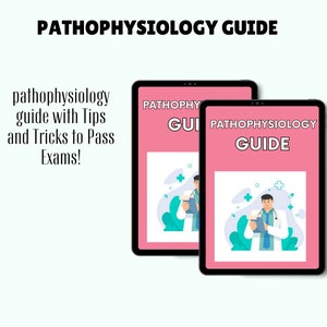 Pathophysiology Study Guide Bundle: Nursing School Notes (digital ...