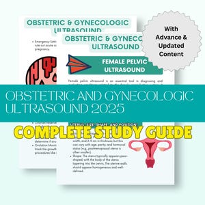 Obstetric and Gynecologic Ultrasound Study Guide Comprehensive OB/GYN ...
