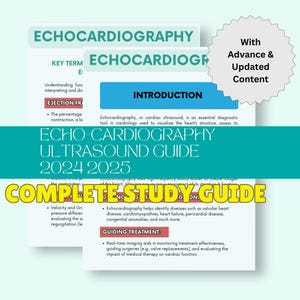 Echocardiography Ultrasound Guide : Cardiac Imaging Techniques (digital ...
