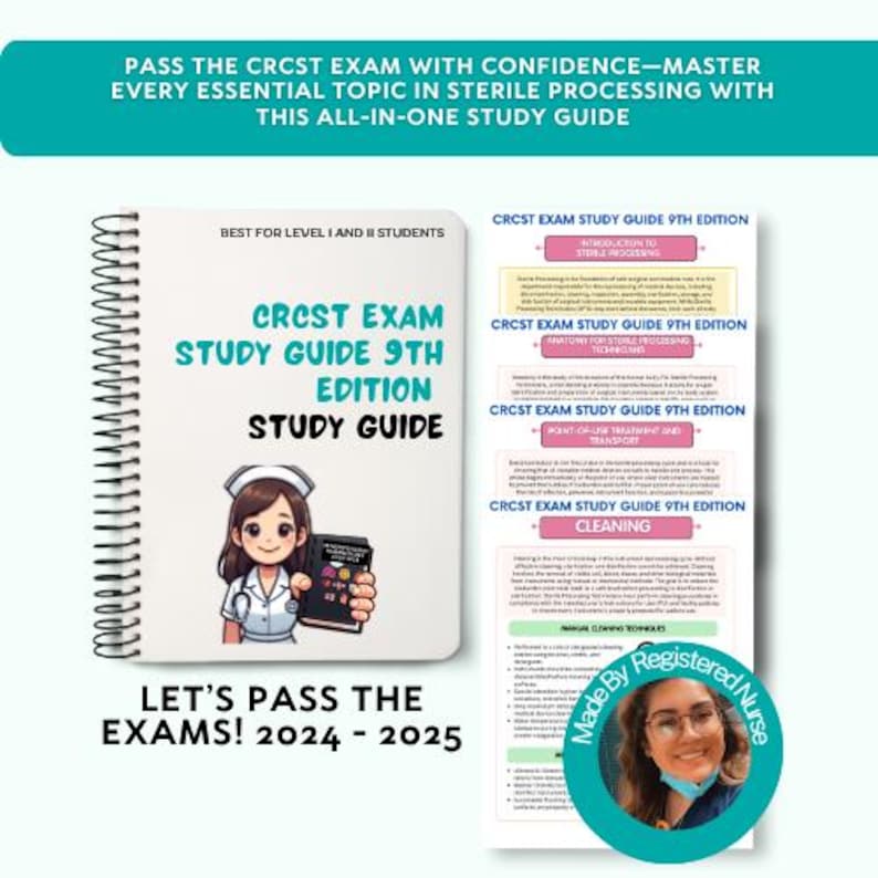 CRCST Study Guide: Sterile Processing Tech Notes & Surgical Instruments ...