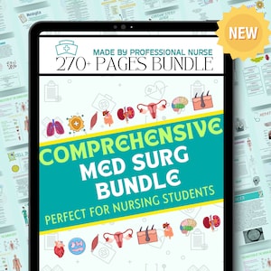 WHOLESHOP Nursing School Notes Bundle 1000+ Pages Perfect for Nursing ...