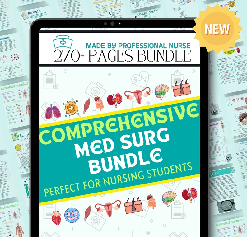 WHOLESHOP Nursing School Notes Bundle 1000+ Pages Perfect for Nursing ...