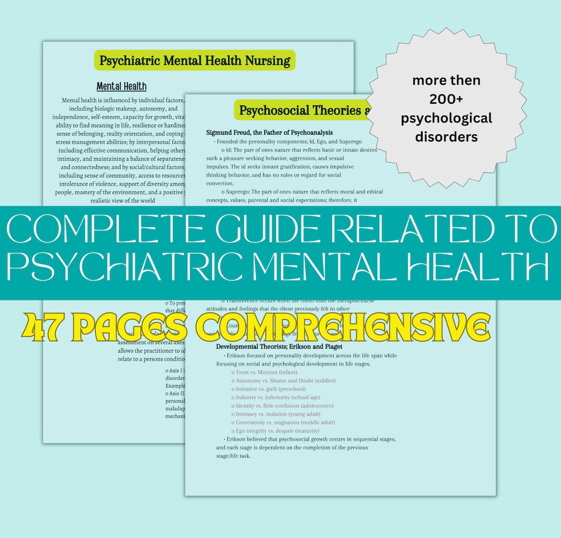 Ultimate Psychiatric Mental Health Nursing Study Guide Bundle With Most ...