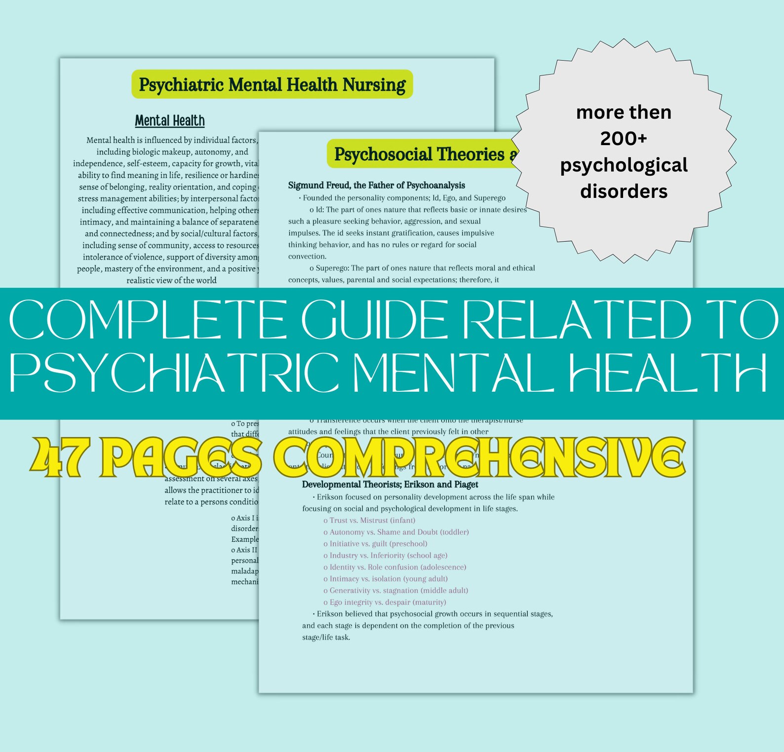 Ultimate Psychiatric Mental Health Nursing Study Guide Bundle With Most ...