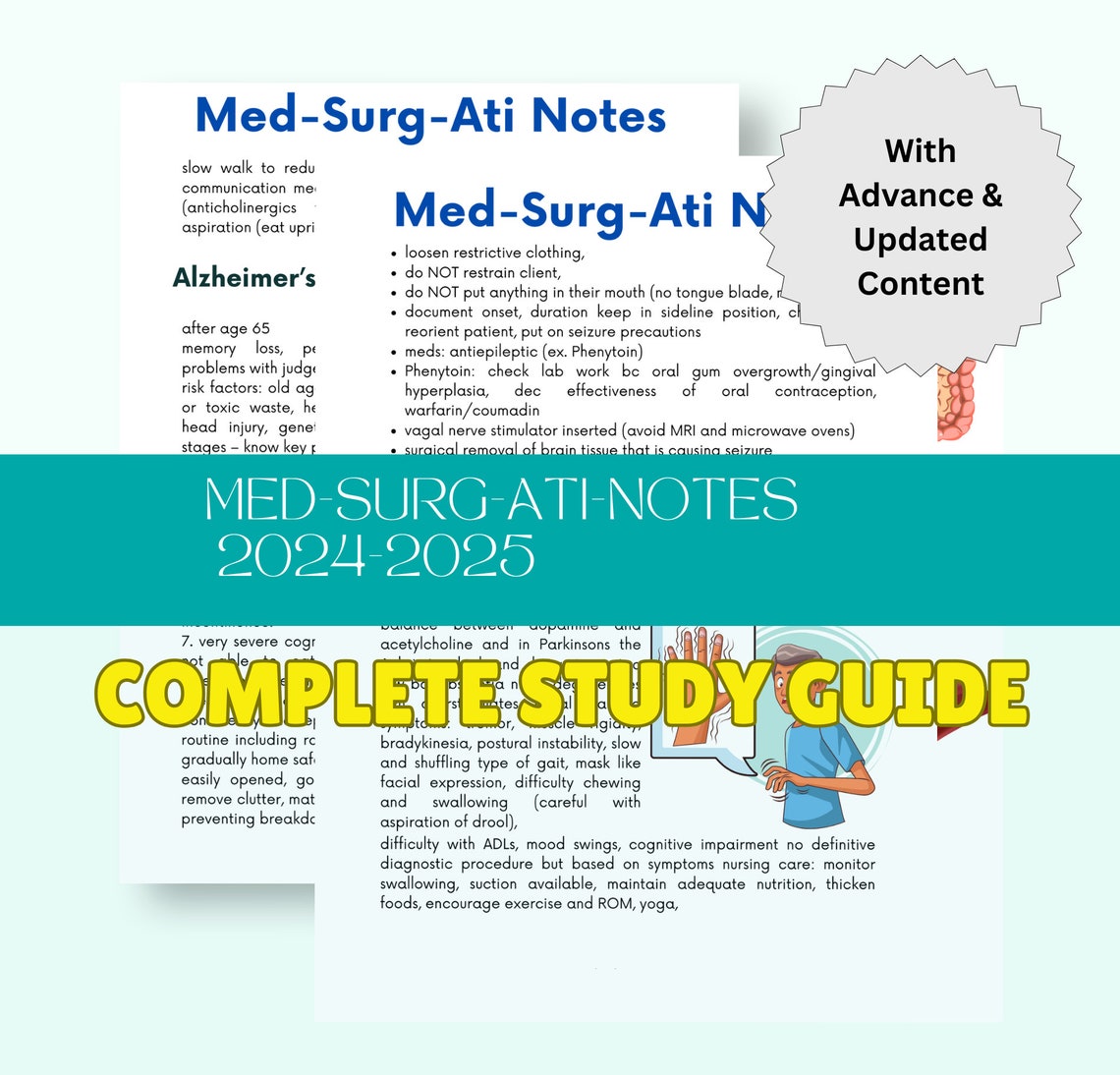 Ultimate Med-surg-ati-notes Study Bundle 2024-25, Nursing Study Guide ...