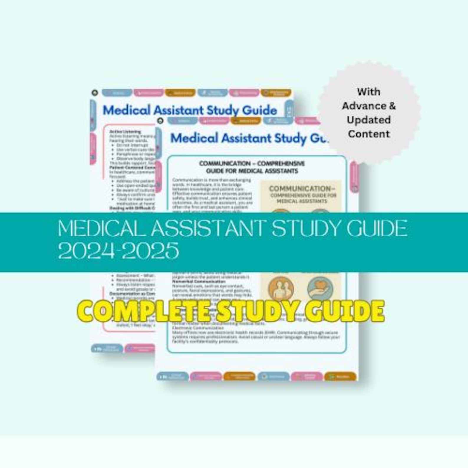 Medical Assistant Study Guide: CMA, MA Notes - 2026 Edition - Etsy