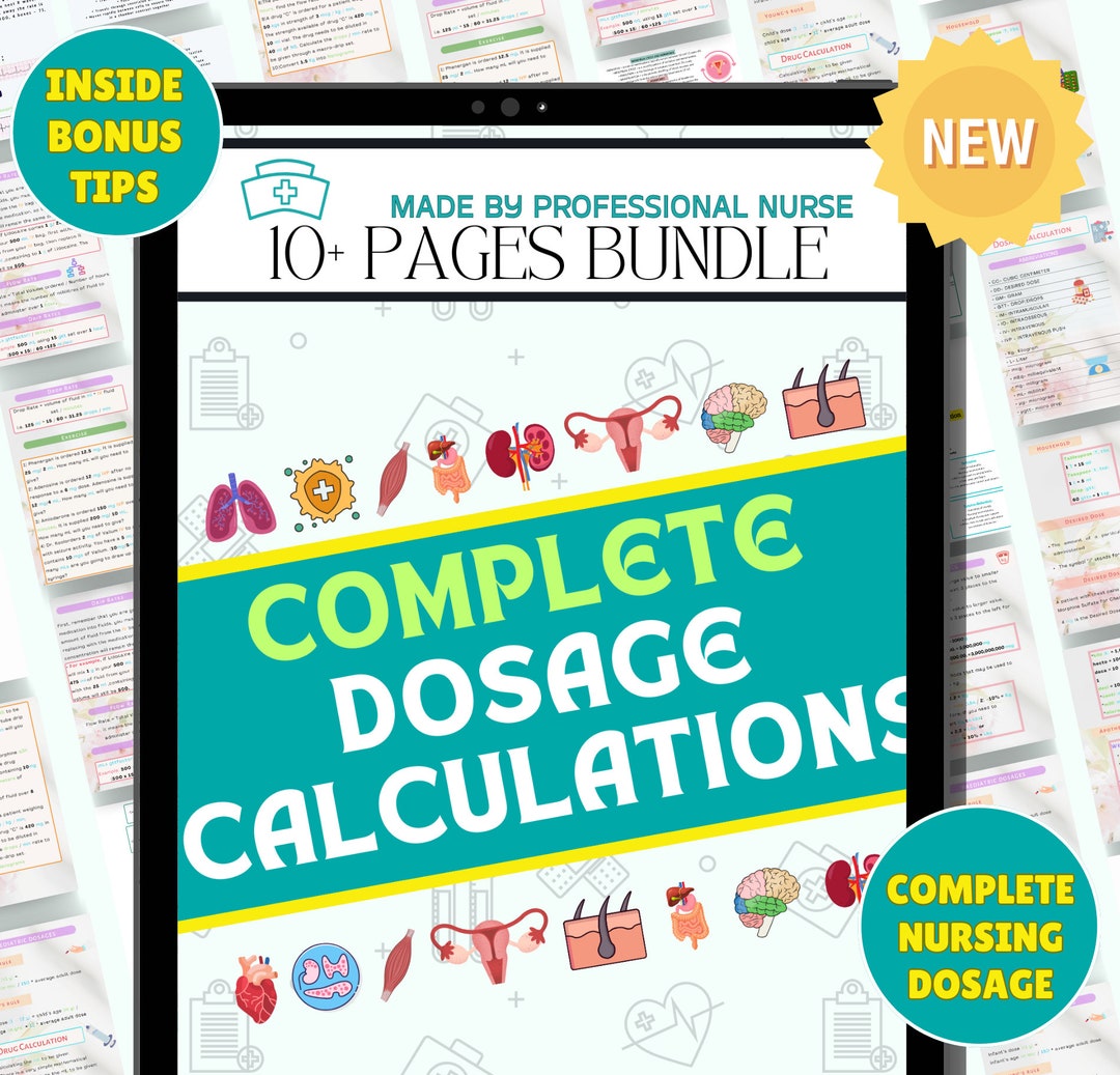 Nursing Dosage Calculations Study Guide, Dosage Calculation, Nursing ...