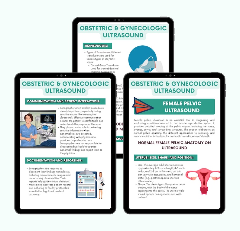 Obstetric and Gynecologic Ultrasound Study Guide Comprehensive OB/GYN ...