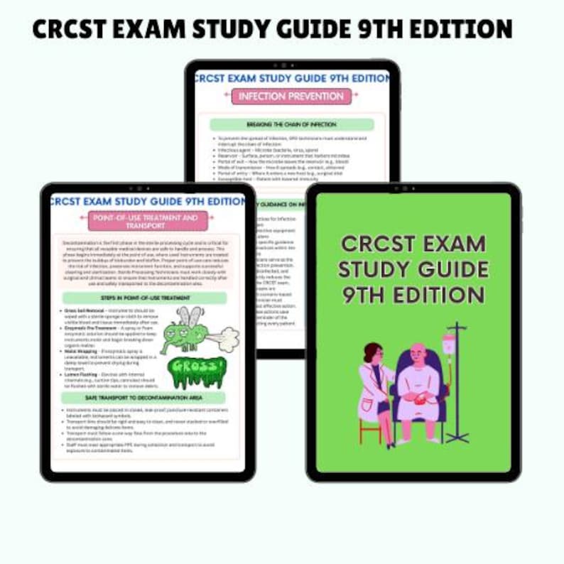 CRCST Study Guide: Sterile Processing Tech Notes & Surgical Instruments ...