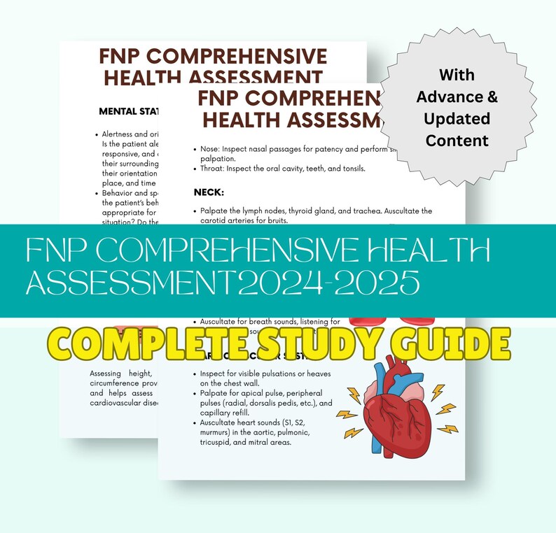 FNP Comprehensive Health Assessment Guide: Essential Digital Resource ...