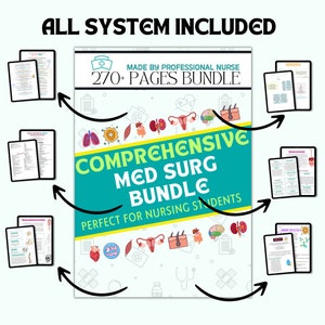Med-surg Nursing Study Guide: 270+ Pages (digital Download) - Etsy