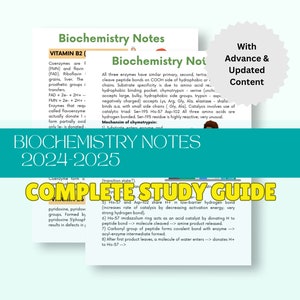 Organic Chemistry, Biochemistry Notes, Mcat Study Notes Perfect for ...