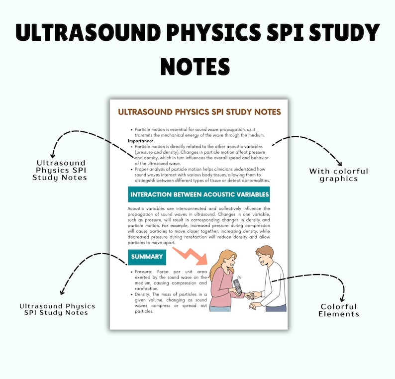 Ultrasound Physics SPI Exam Prep: Study Notes & Practice (PDF) - Etsy