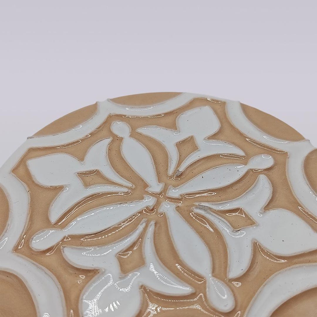 Terra Manuelina Hand-painted Ceramic Coaster | Portuguese Ceramics ...