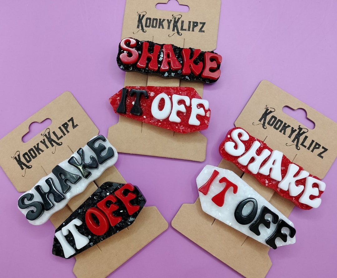 Pair of Fun Hair Clips Inspired by Taylor Swift Song Shake It off ...
