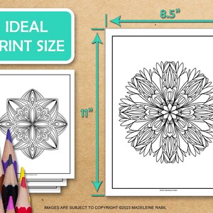 Part 2-mandalas for Meditative Coloring: 10 Mindfulness Coloring Pages ...