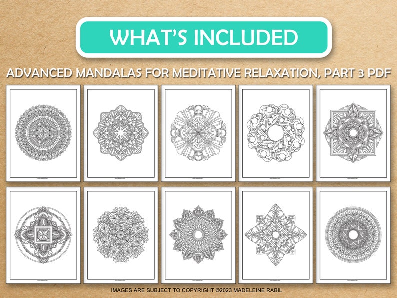 Complete Collection-advanced Mandalas for Meditative Coloring: 50 ...