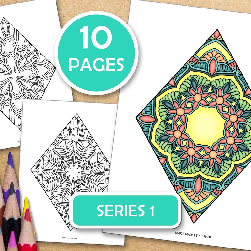 Coloring Pages Mindfulness - Etsy