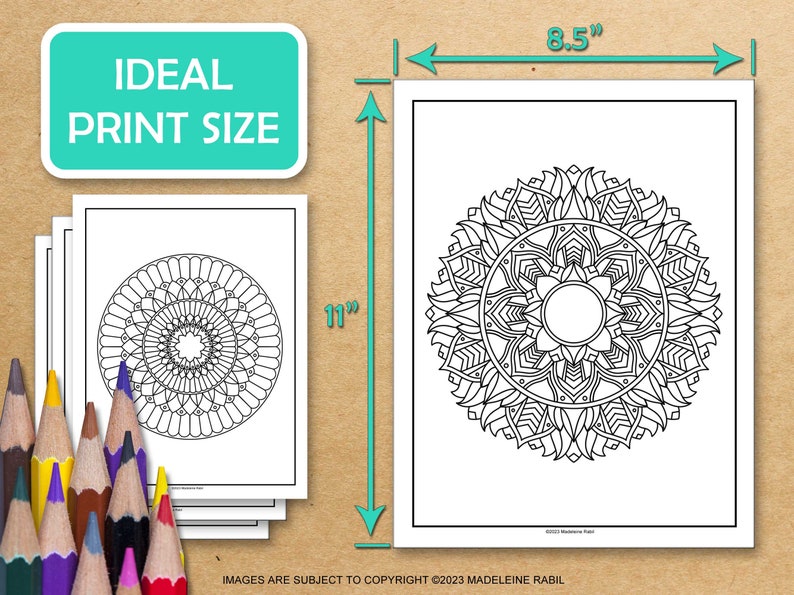 Part 1-mandalas for Meditative Coloring: 10 Mindfulness Coloring Pages ...