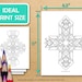Cross Designs: 10 Mindfulness Coloring Pages for Inner Peace, PDF Files ...