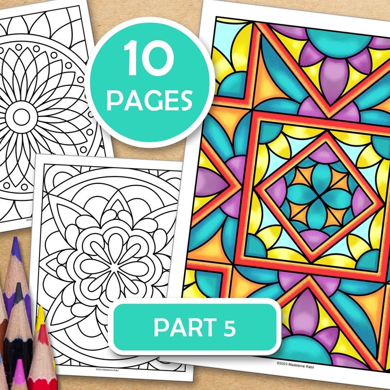 Mandala Coloring Pages - Etsy