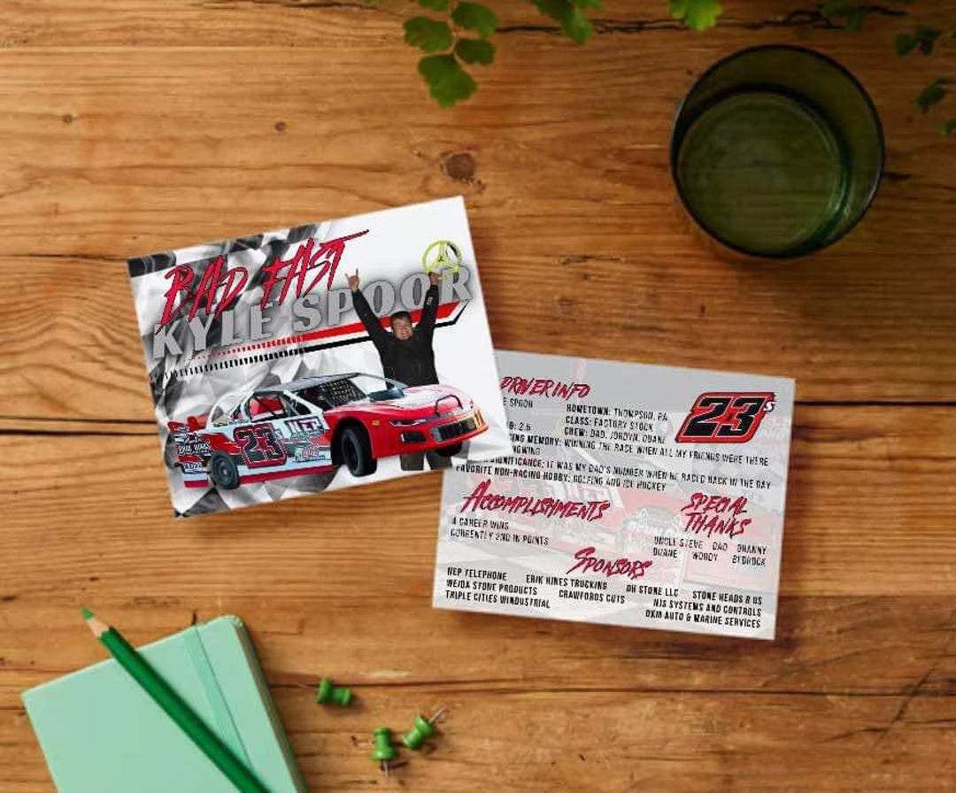 Racing Hero Card - Digital Download - Etsy