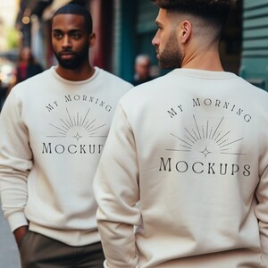 Sweatshirt Mockup, Front and Back Design (JPG) - Etsy