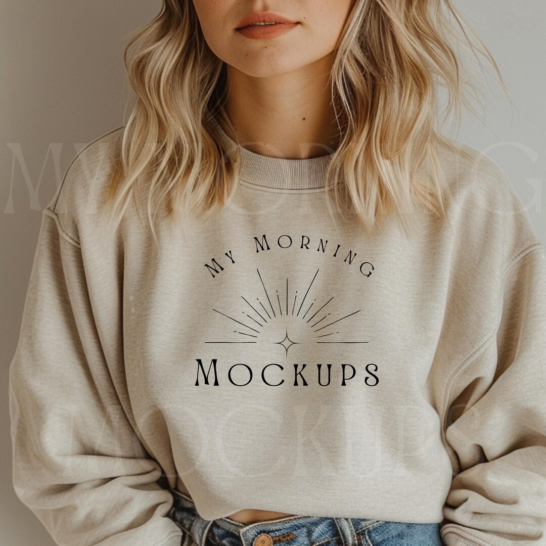 Heather Oatmeal Lane Seven 14004 Mockup LS14004 Oatmeal Mockup LS 14004 ...