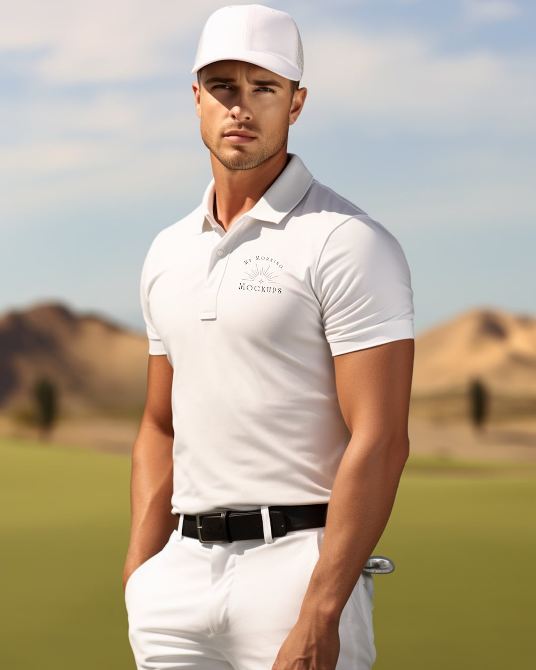 Sport-tek 650 Mockup Polo Mockup ST650 Mock-ups Mockup for Polo Hat ...