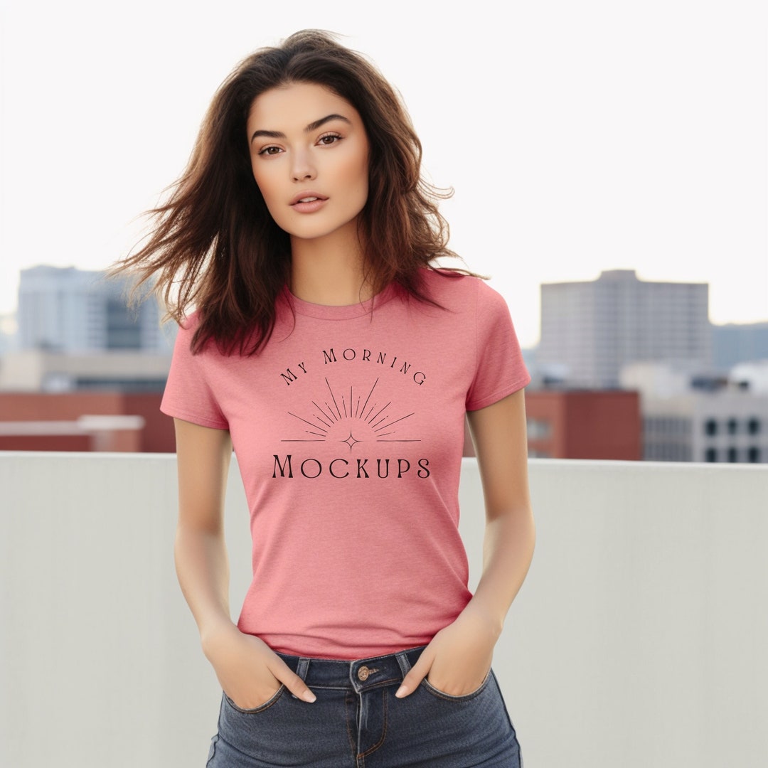 Bella Canavs 6004 Mockup Azalea Bella Canvas 6004 Women's Favorite Tee ...