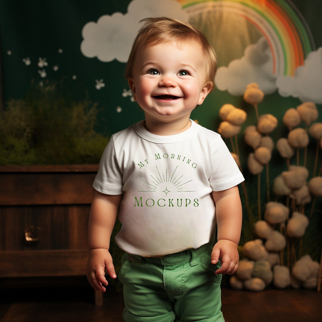 Rabbit Skins 3322 Mockup T-shirt Mockup St Patrick's Day Mockup for ...