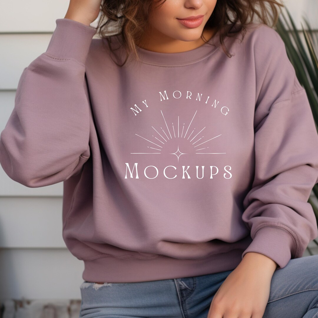Paragon SF000 Mockup Gildan SF000 Mockup SF000 Sleeve Mockup Sweatshirt ...