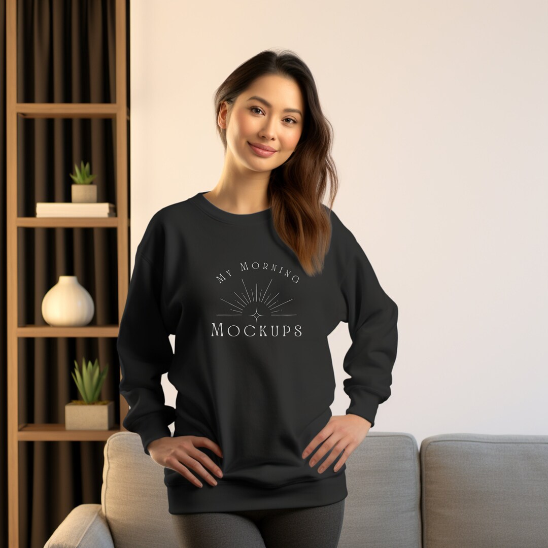 ITC Ss3000 Black Mockup, Independent Trading Co SS3000 Black Mockup ...