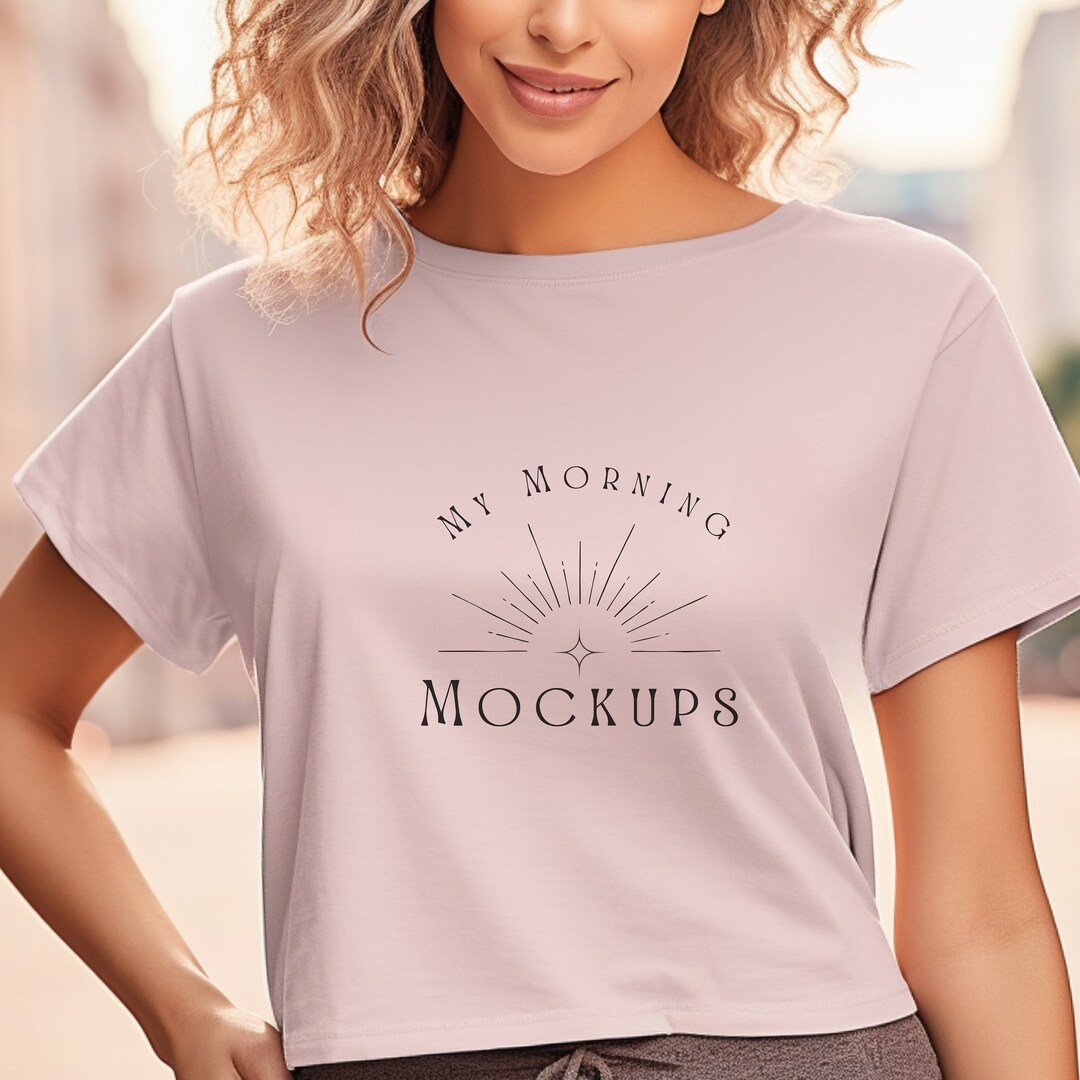 Orchid Crop Top Mockup: AS Color 4062 (JPG Digital Download) - Etsy