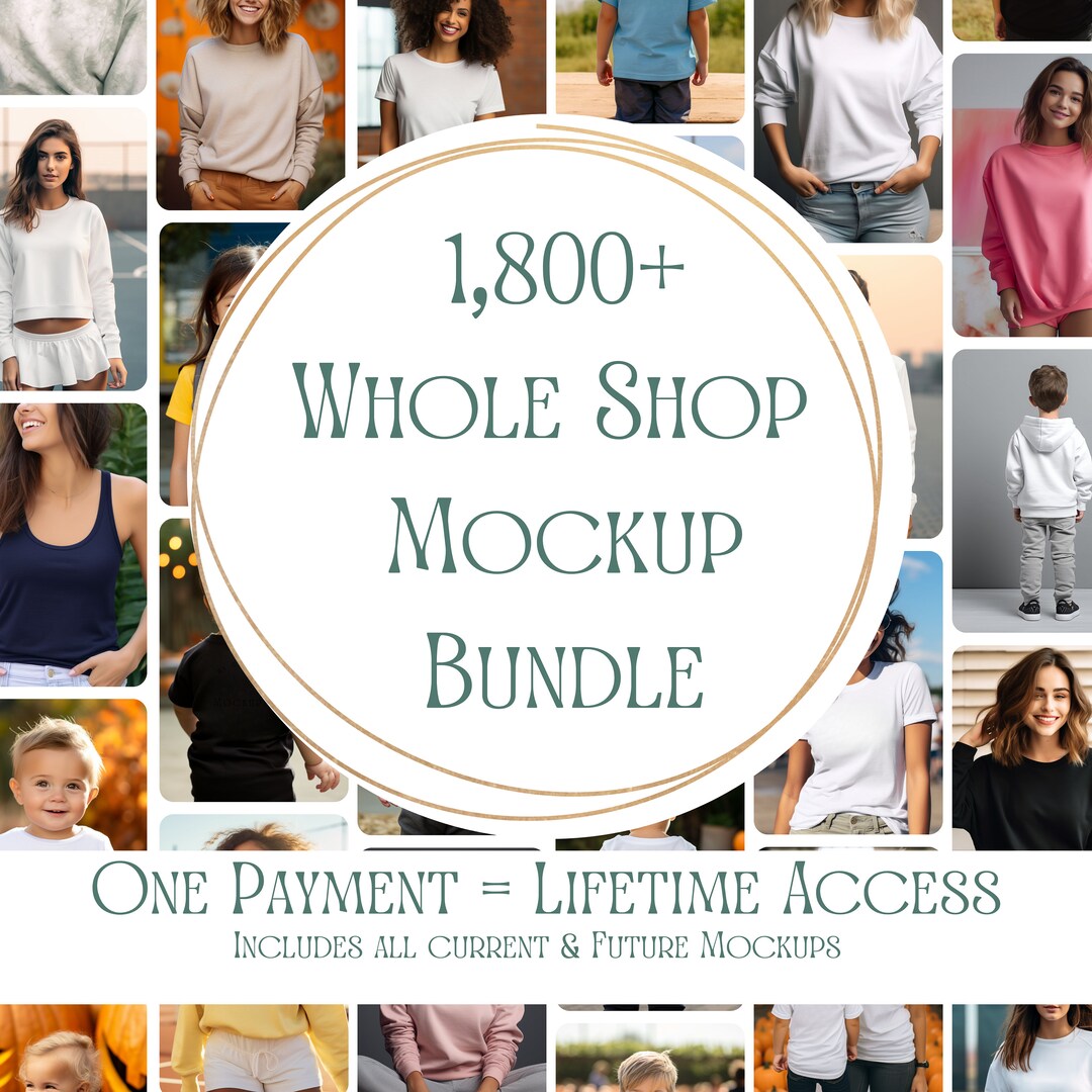 Whole Shop Mockup Bundle Entire Library of 1800 Mockups - Etsy
