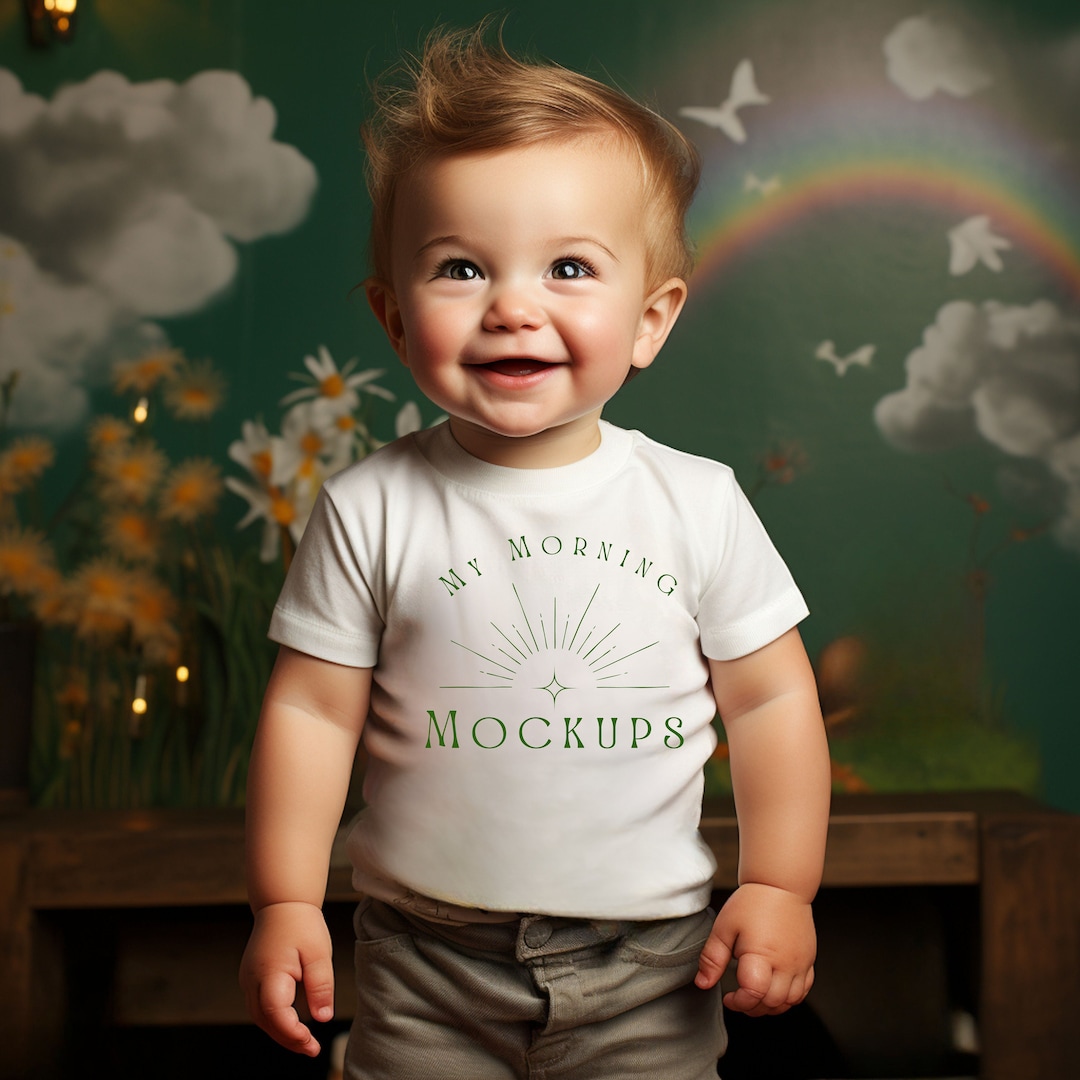 White Rabbit Skins 3322 Mock-up T-shirt Mockup St Patrick's Day Mock-up ...