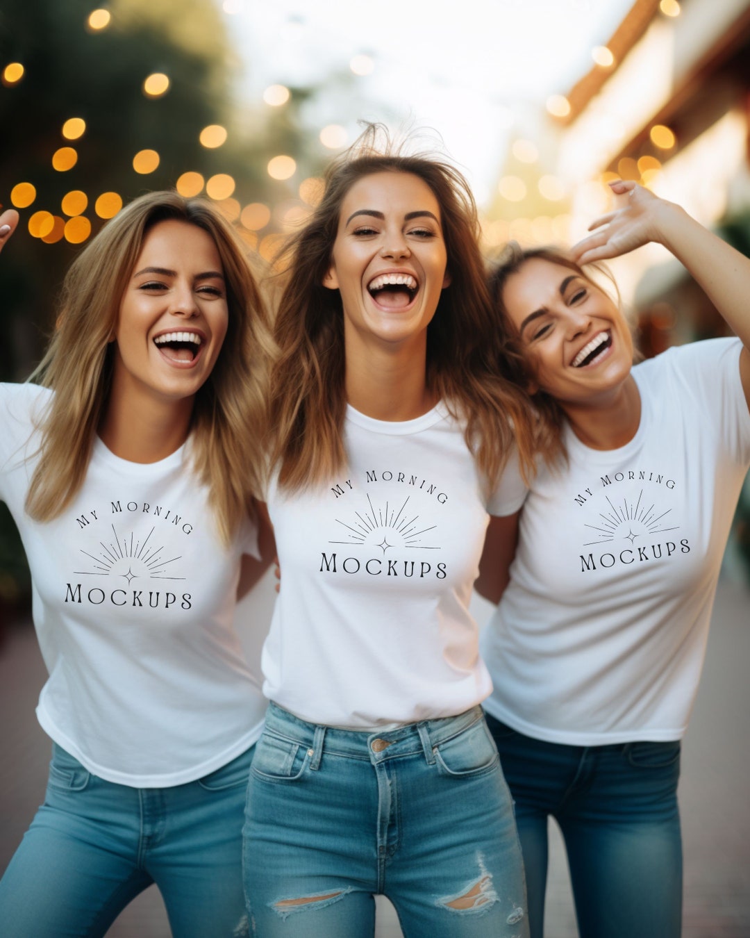 Gildan 5000 Mockup White Tshirt Group Mockup Bachelorette T-shirt ...