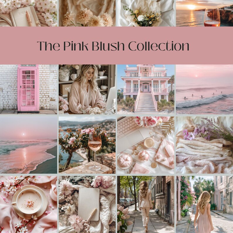 Blush Pink Stock Photos: Faceless Instagram Reels, MRR & PLR (PDF) - Etsy