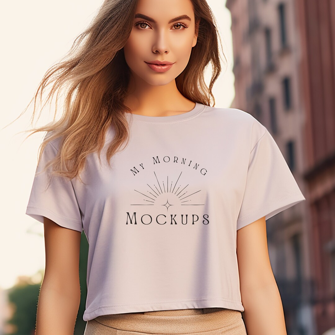Orchid Crop Top Mockup: AS Color 4062 (JPG Digital Download) - Etsy