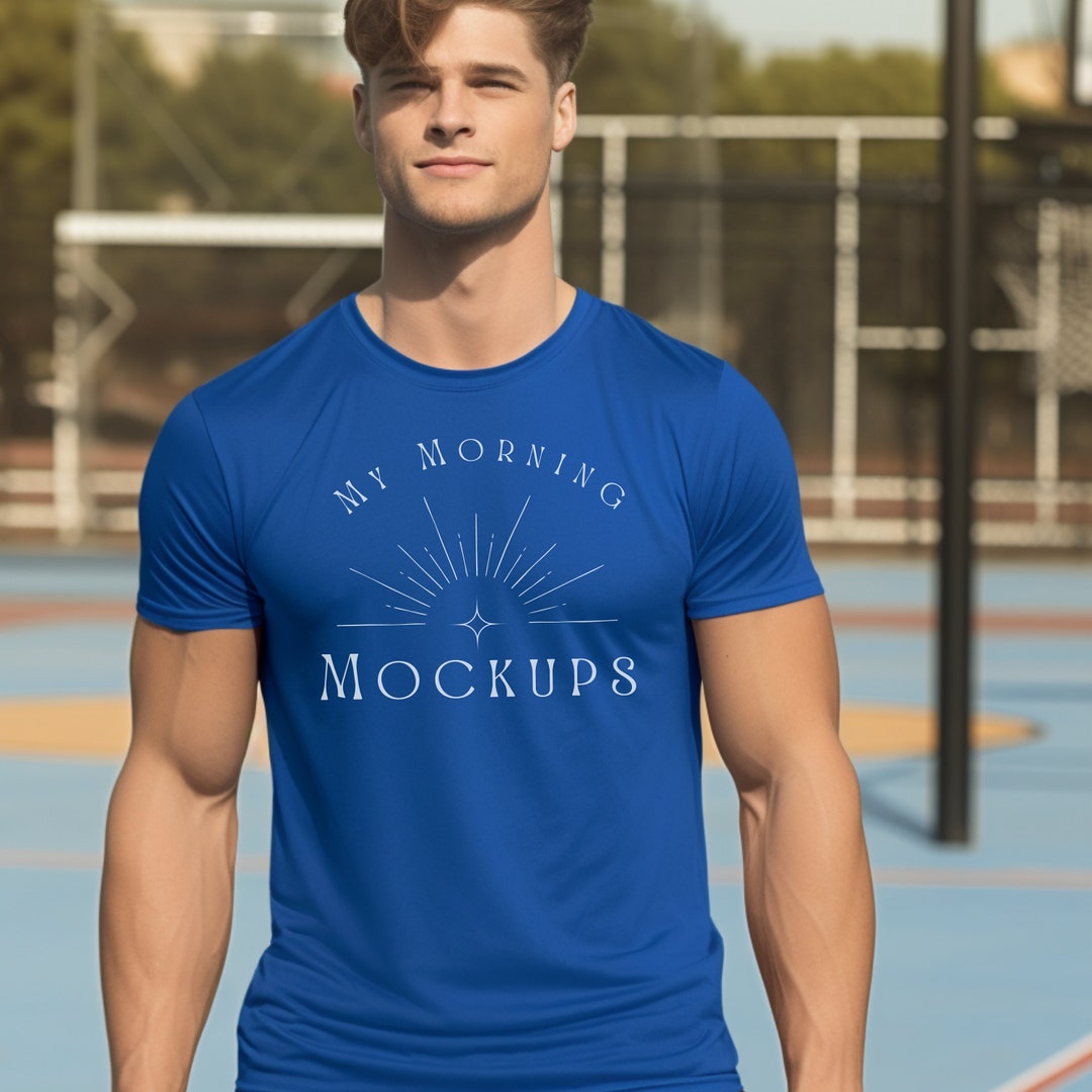 Sport Tek 350 Mockup Tshirt Mockup Sport Tek Mockup ST350 Royal Blue ...