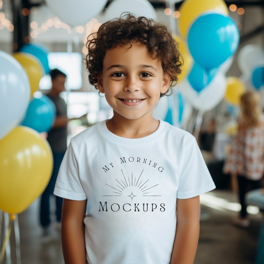 White Bella Canvas 3001Y Mockup T-shirt Mockup for Print on Demand ...