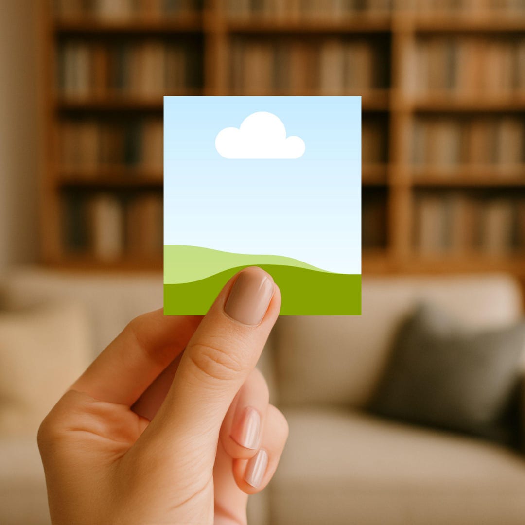 Sticker Mockup Canva Template: Drag & Drop Frame (PDF Download ...