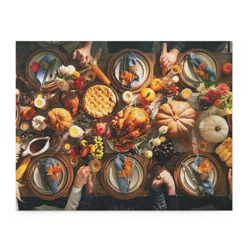 Together on Thanksgiving Jigsaw Puzzle (120, 252, 500-piece) - Etsy