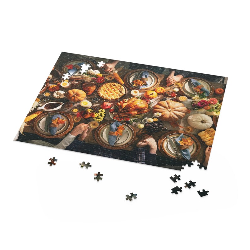 Together on Thanksgiving Jigsaw Puzzle (120, 252, 500-piece) - Etsy