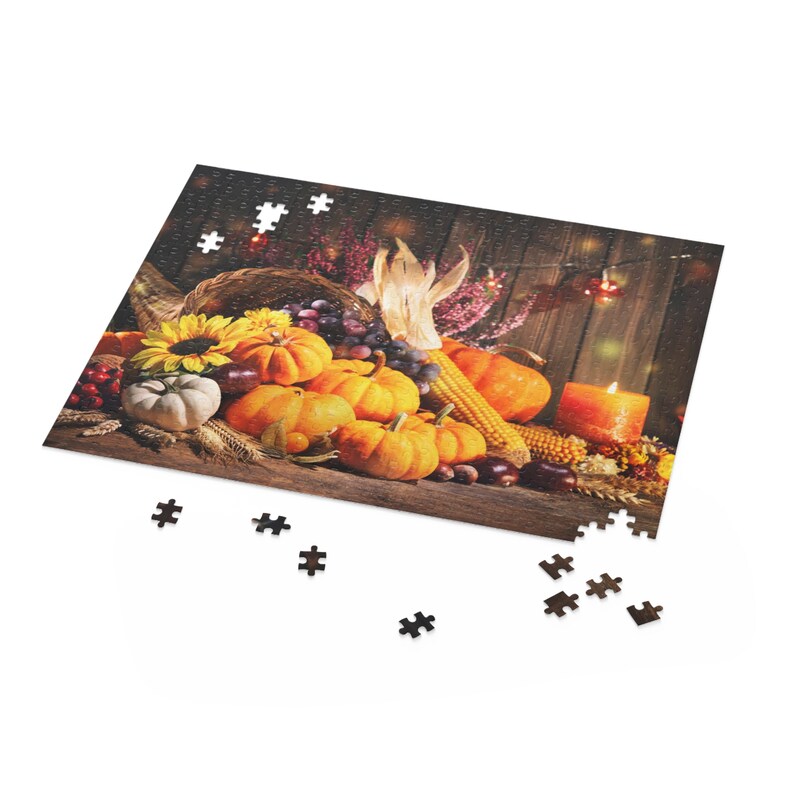 Thanksgiving Cornucopia Jigsaw Puzzle 120 252 500-piece - Etsy