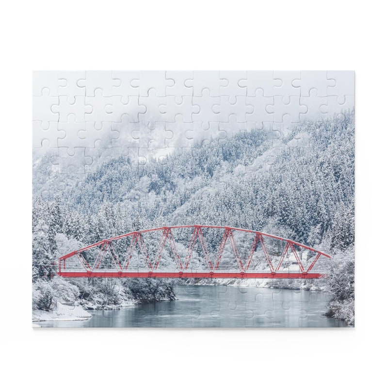 Winter Wonderland Bridge Jigsaw Puzzle (120, 252, 500-piece) - Etsy