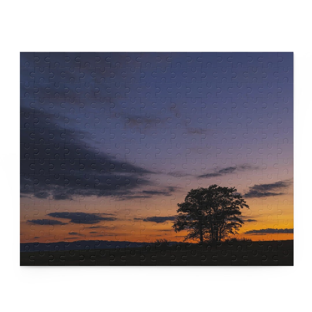 Tree in the Sunset Jigsaw Puzzle 120, 252, 500-piece - Etsy