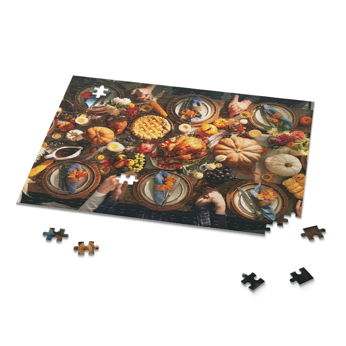 Together on Thanksgiving Jigsaw Puzzle (120, 252, 500-piece) - Etsy