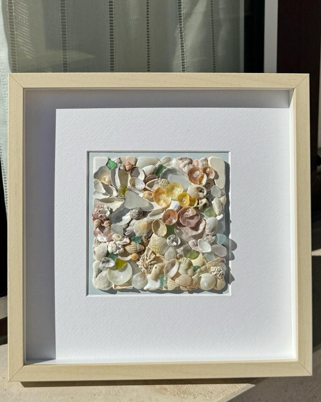 Tender Framed Seashell Art spring Made of Seashells Ethically Hand ...