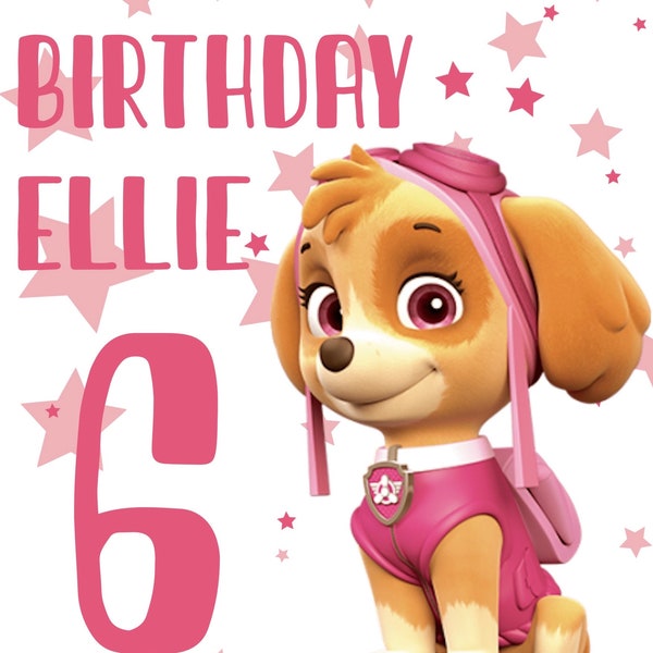 Paw Patrol Skye With Name Svg - Etsy